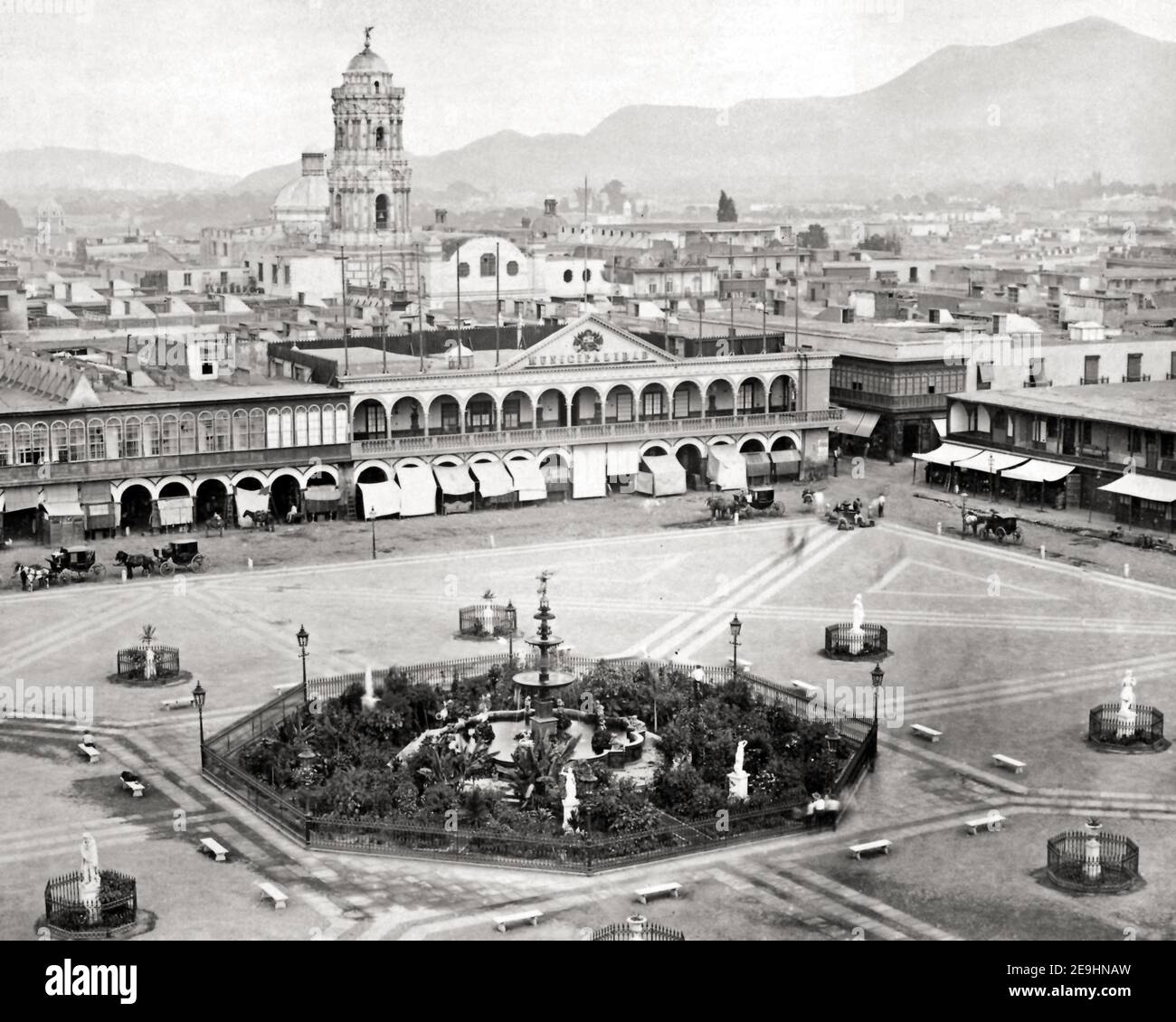 Late 19th century photograph - Lima, Peru Stock Photo - Alamy