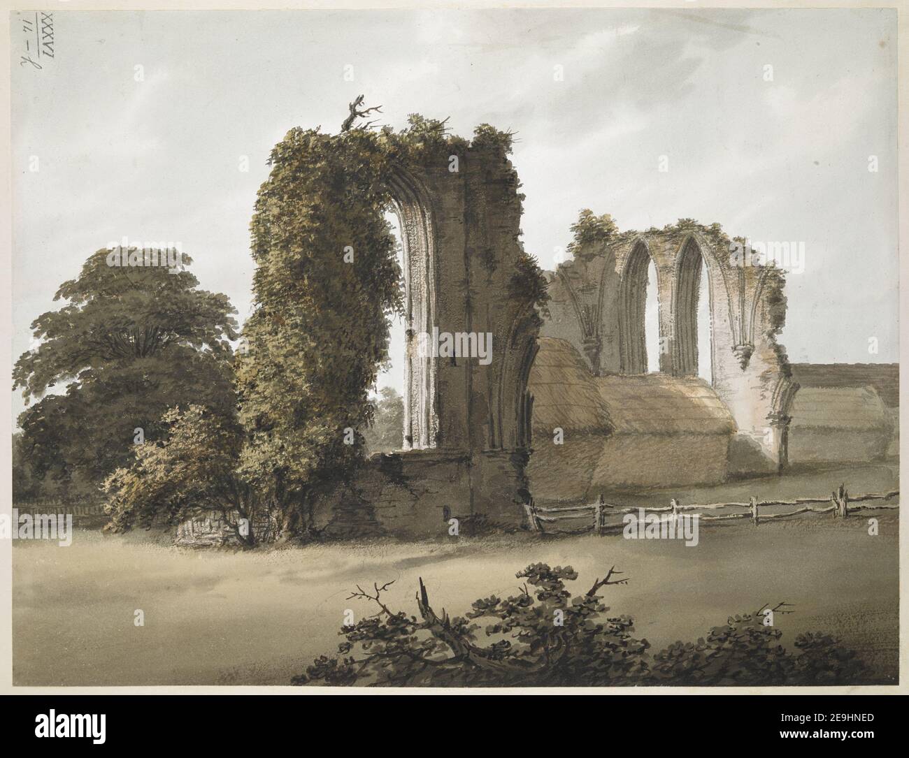 Abbey and ink drawing hi-res stock photography and images - Alamy