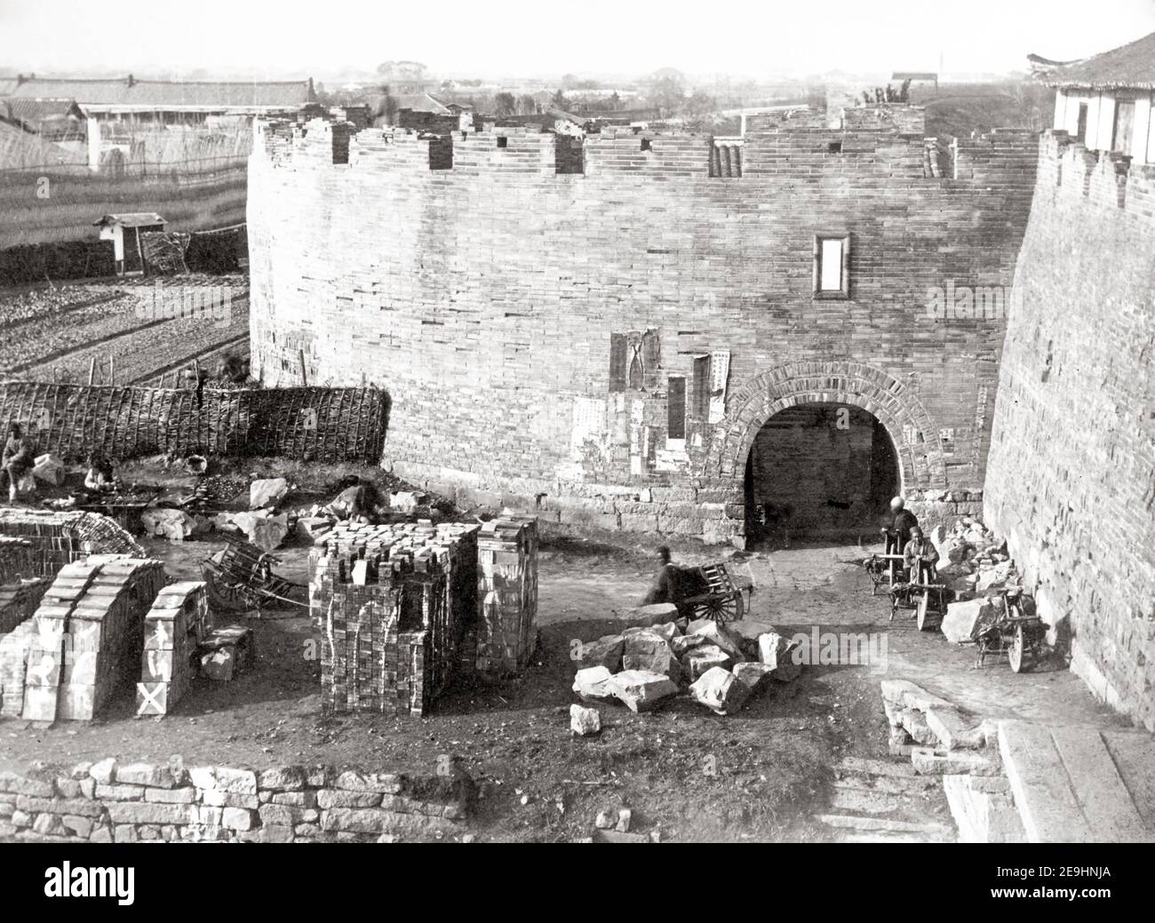 Late 19th century photograph - The walls of Shanghai, China, 1870's ...