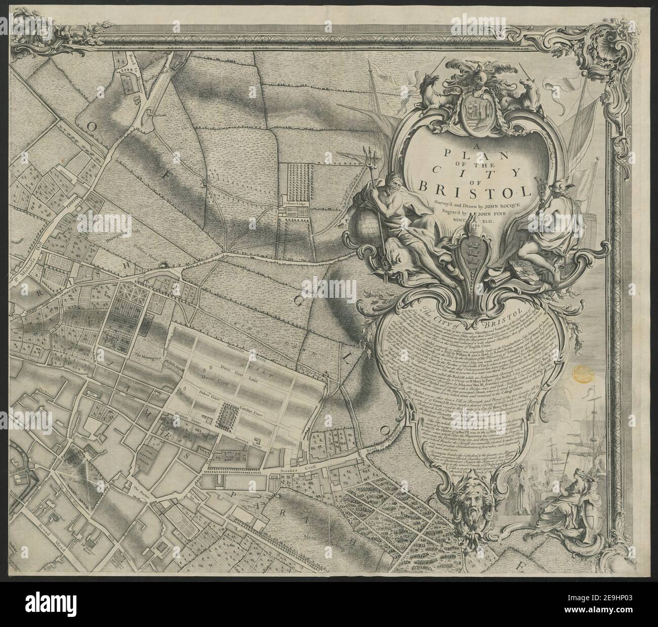 Old bristol map hi-res stock photography and images - Alamy