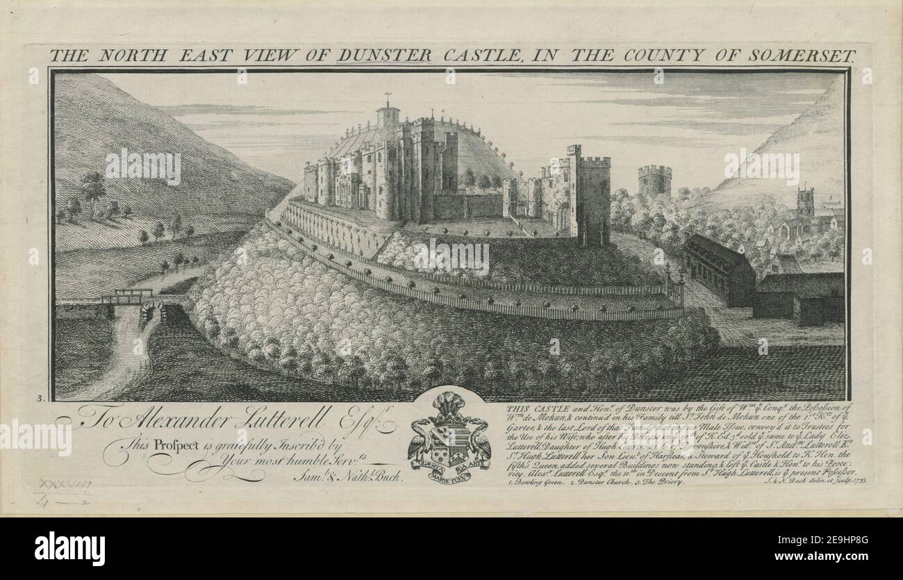 Map of dunster hi-res stock photography and images - Alamy