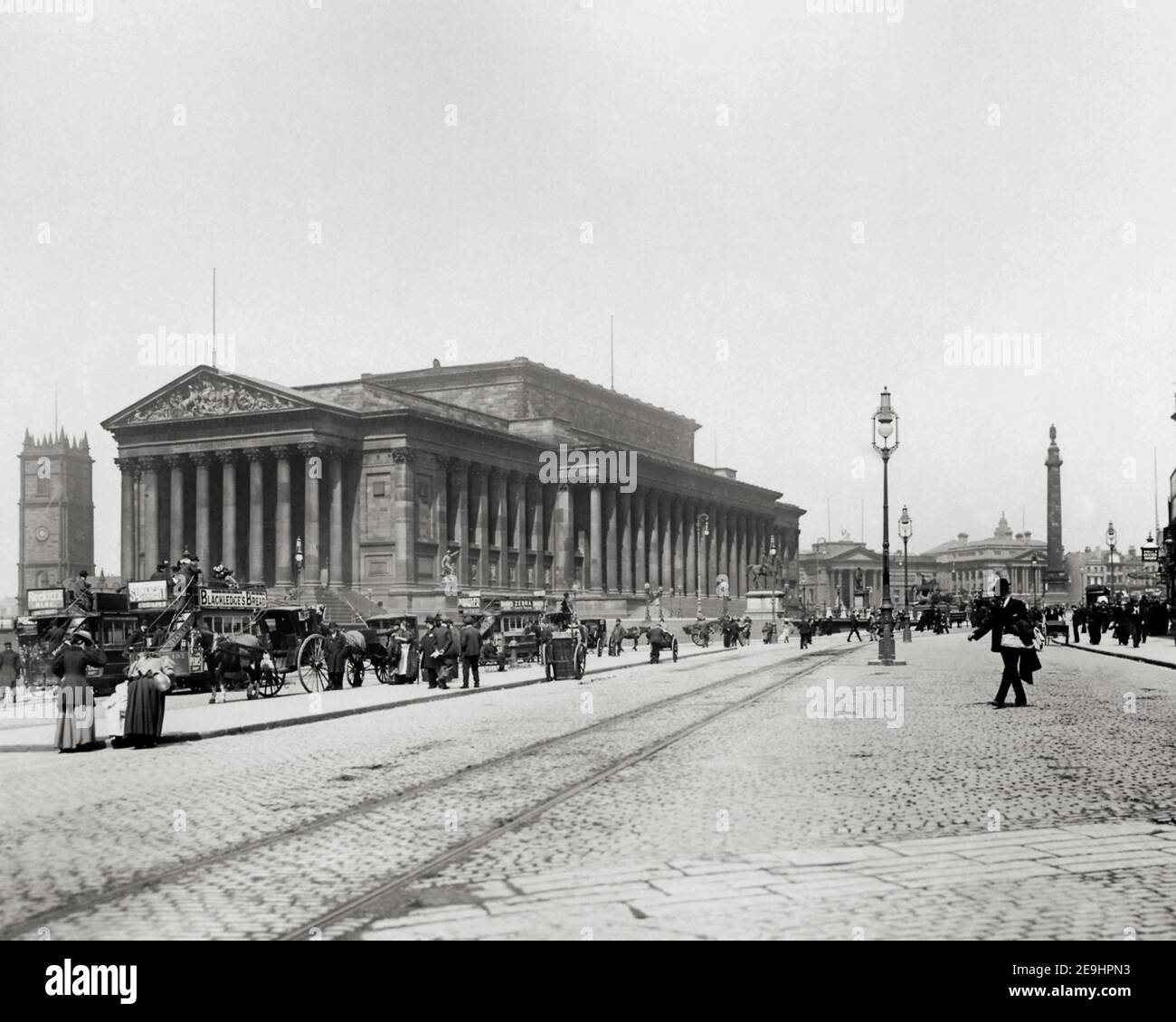 Late 19th century photograph - St George's Hall, Lime Street, Liverpool ...