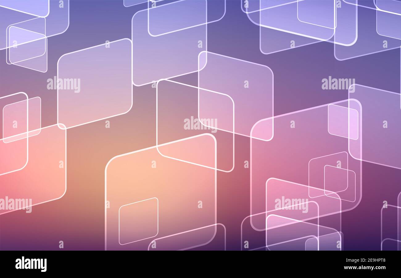 Abstract wide technology background with hexagons and gear wheels. Hi ...