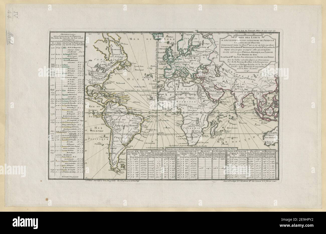 Buache map hi-res stock photography and images - Alamy