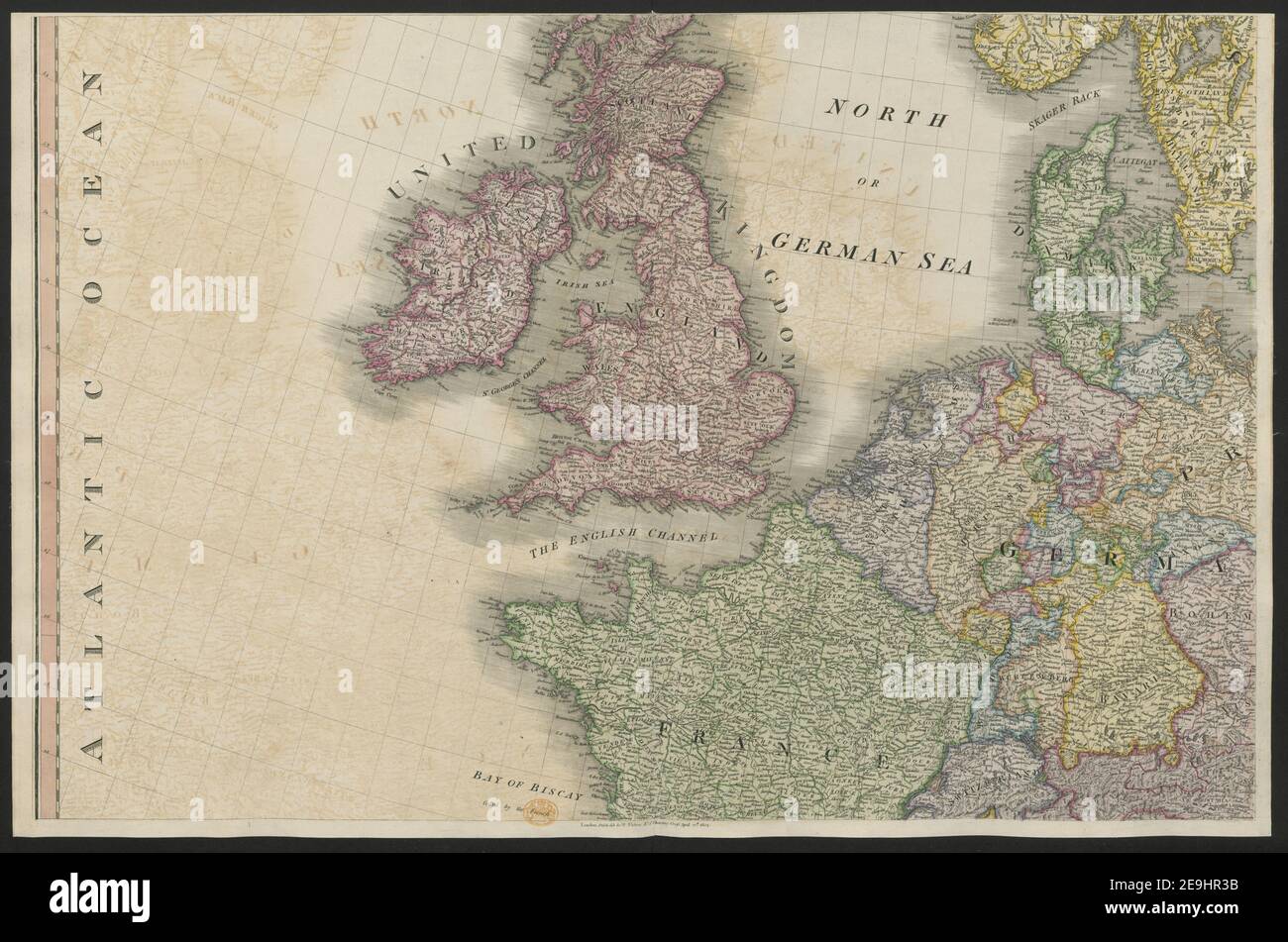 Map of europe 1815 hi-res stock photography and images - Alamy