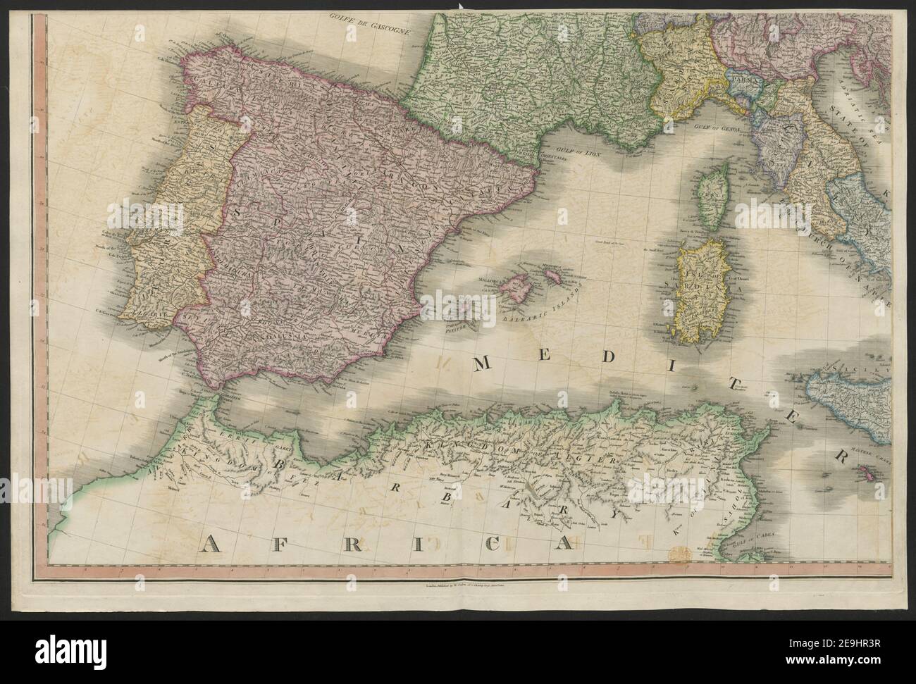 Map of europe 1815 hi-res stock photography and images - Alamy