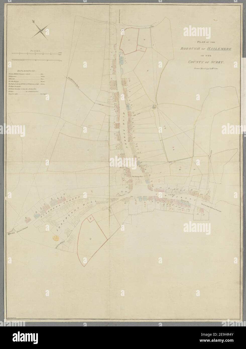 Map of haslemere hi-res stock photography and images - Alamy