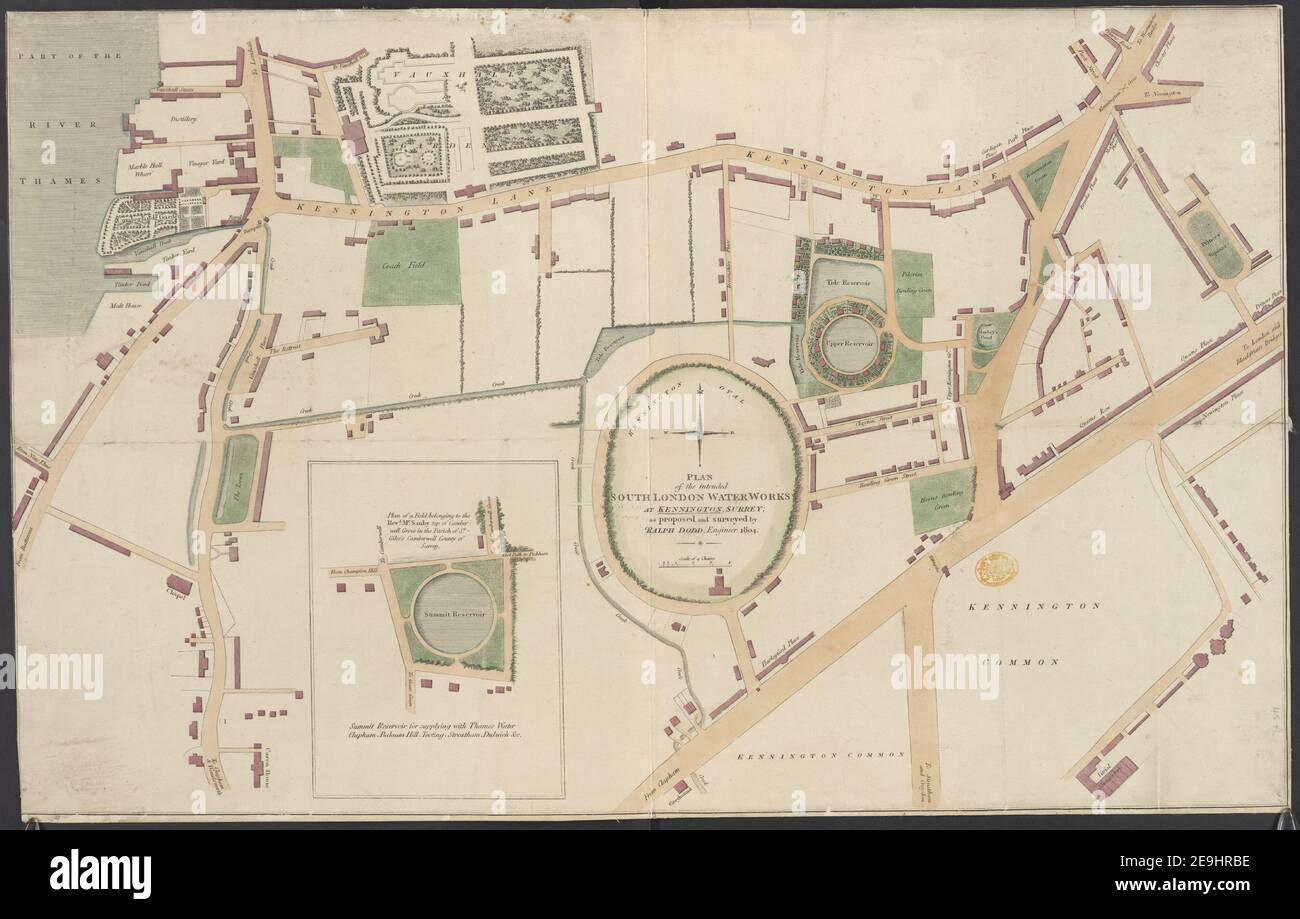 Surrey london map hi-res stock photography and images - Alamy