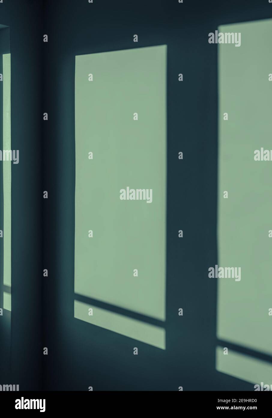 moon light beams through window on room concrete wall Stock Photo - Alamy