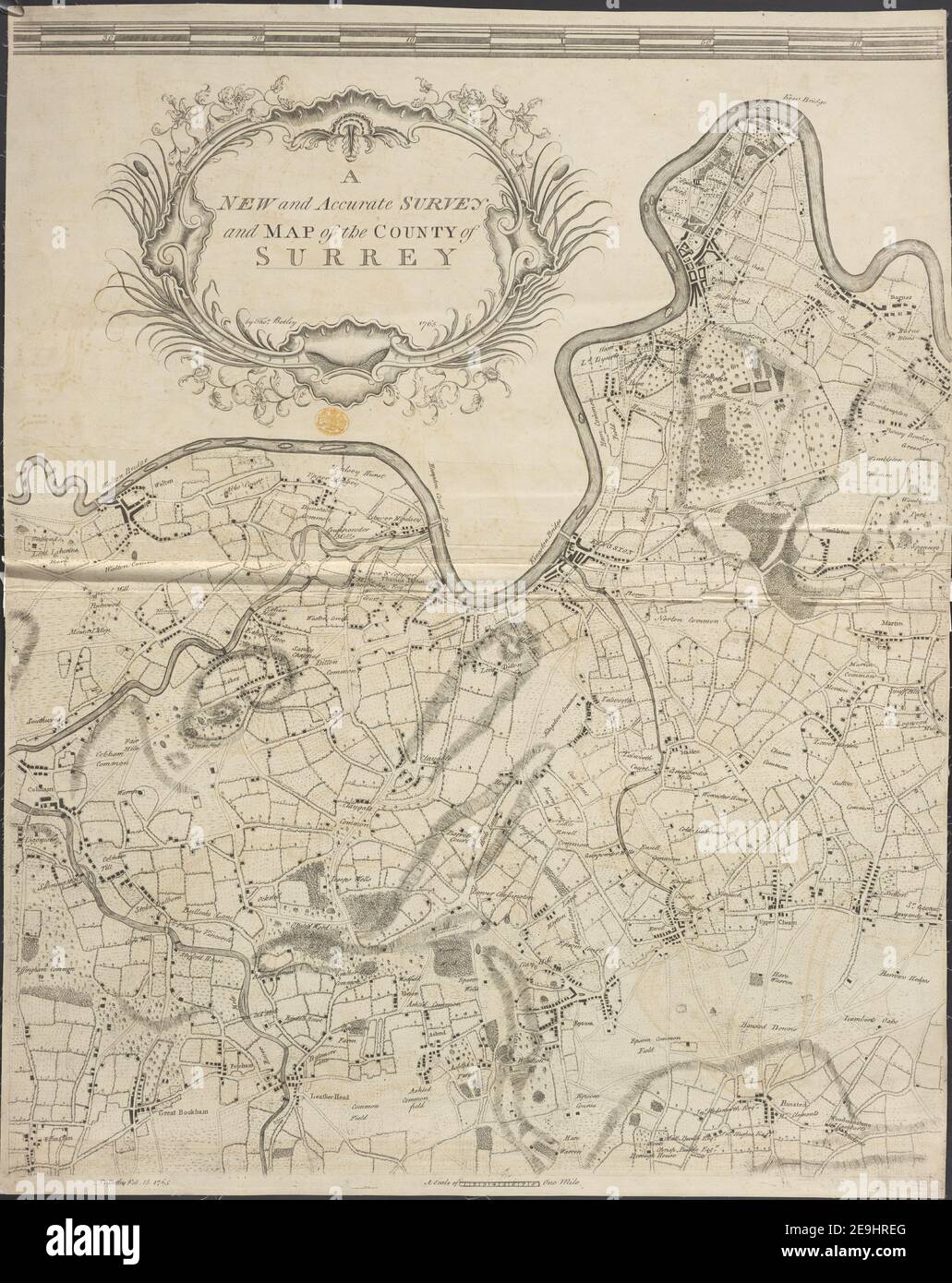 Surrey london map hi-res stock photography and images - Alamy