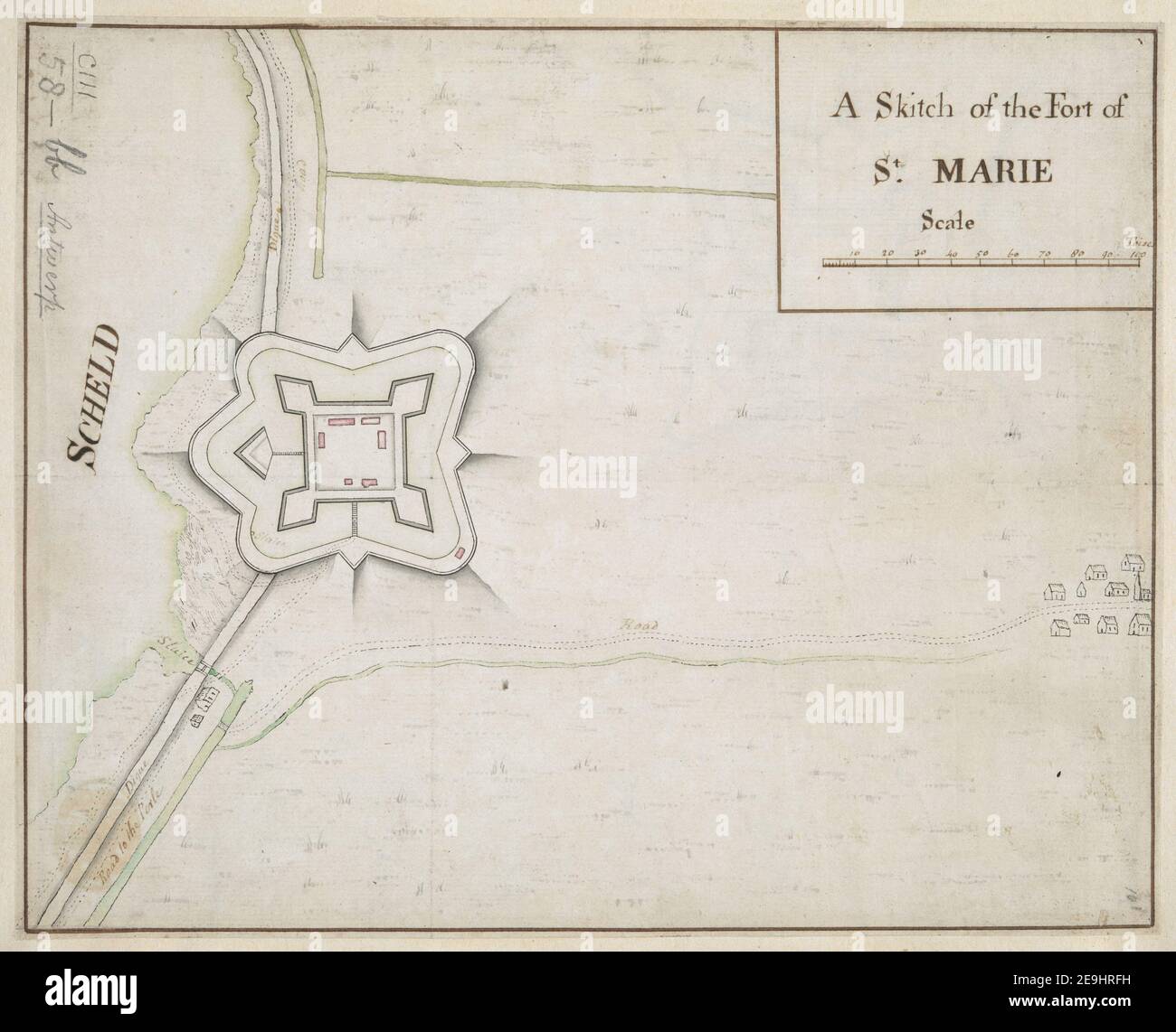 Fort st george map hi-res stock photography and images - Alamy