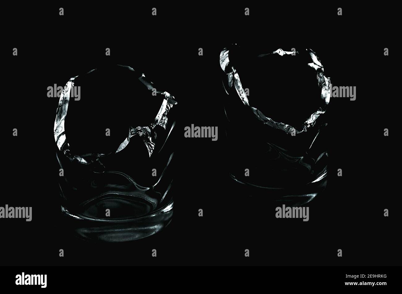 Broken glass in two hi-res stock photography and images - Alamy