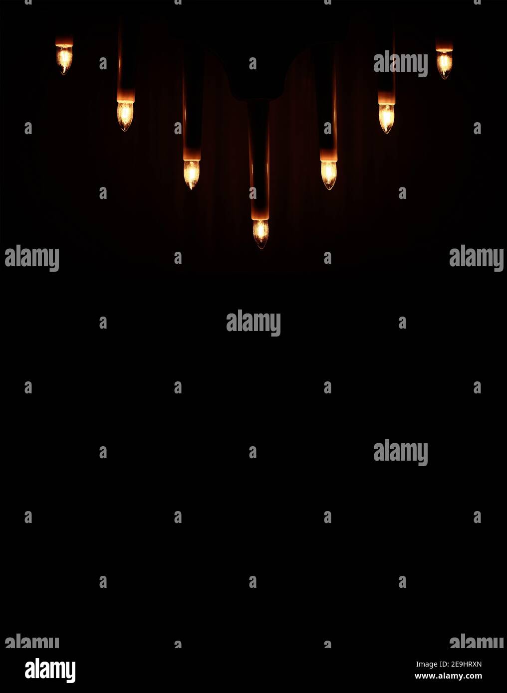 classic style electric lamp on black background Stock Photo - Alamy