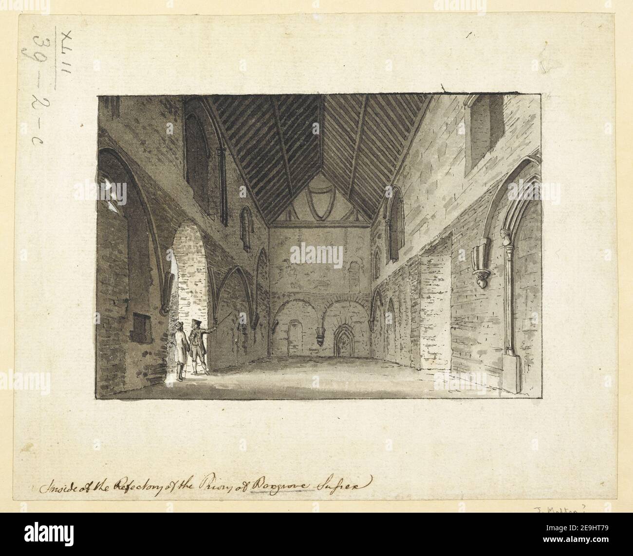Inside of the Refectory at the Priory of Boxgrove, Sussex. Author Grimm ...