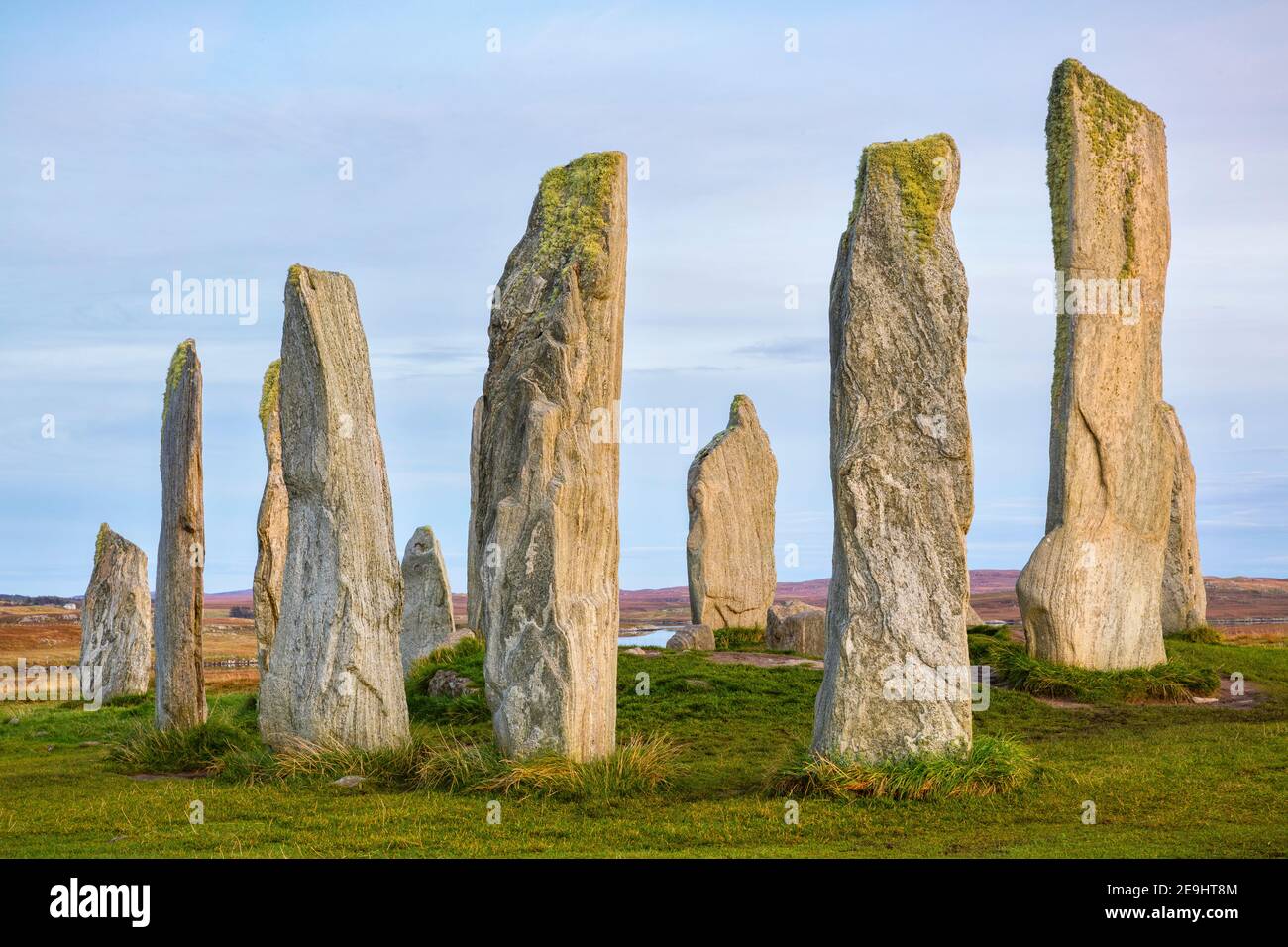 Isle of Lewis and Harris, Scotland: Evening light on the Callanish ...