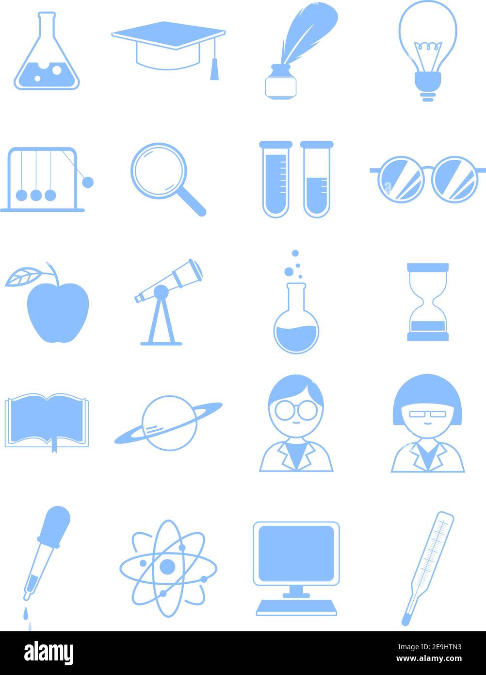 Chemical science , illustration, vector on white background Stock ...