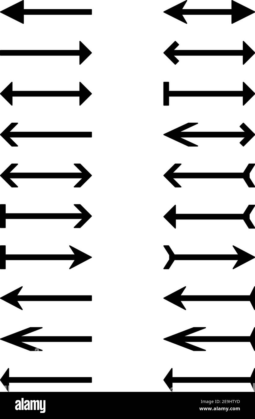 Arrows in both directions hi-res stock photography and images - Alamy