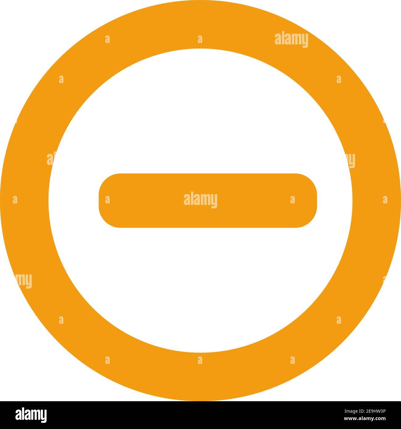 Minus sign, illustration, vector on white background Stock Vector Image ...