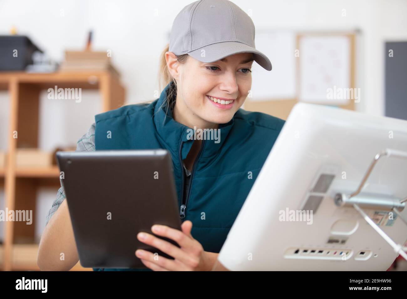 young woman engineer working on robotics project Stock Photo - Alamy