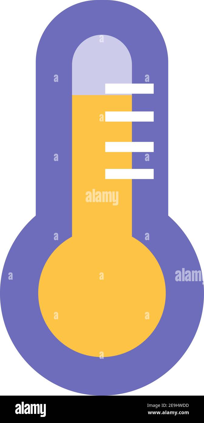Hot temperature meter, illustration, vector on white background Stock ...