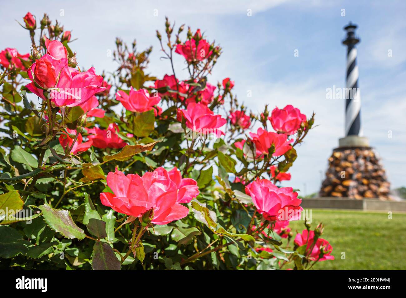 Alabama Clanton Peach Park playground lighthouse roses Stock Photo - Alamy