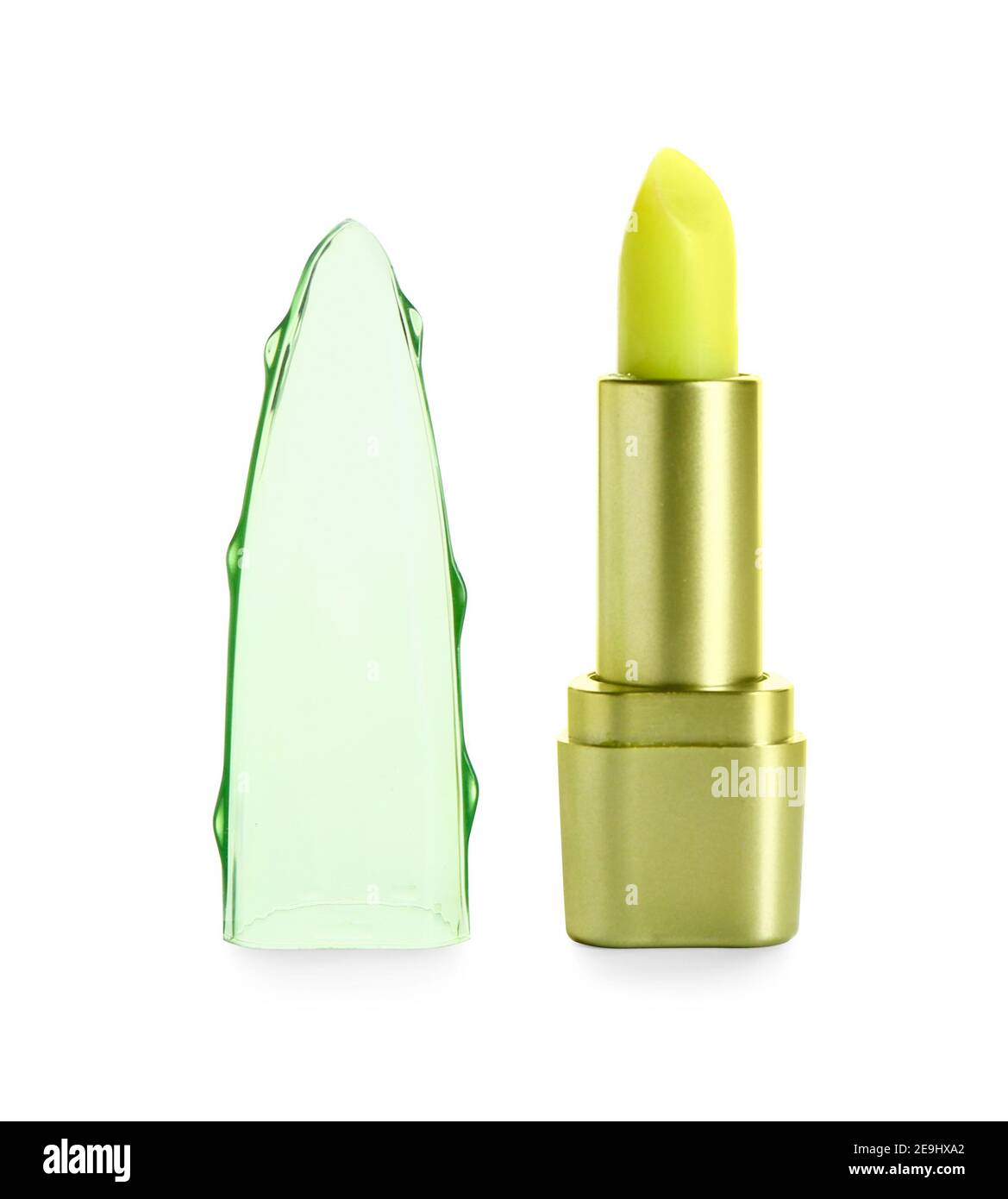 Natural lip balm on white background Stock Photo - Alamy