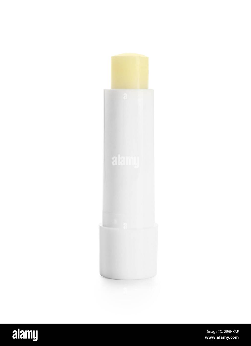 Natural lip balm on white background Stock Photo - Alamy