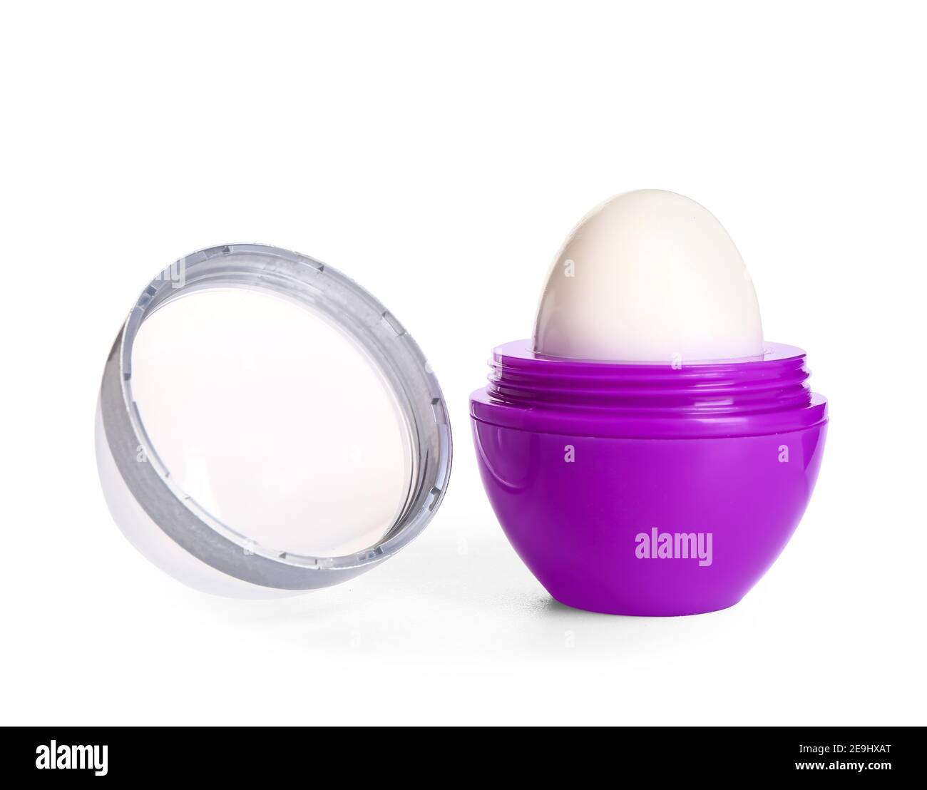 Natural lip balm on white background Stock Photo - Alamy