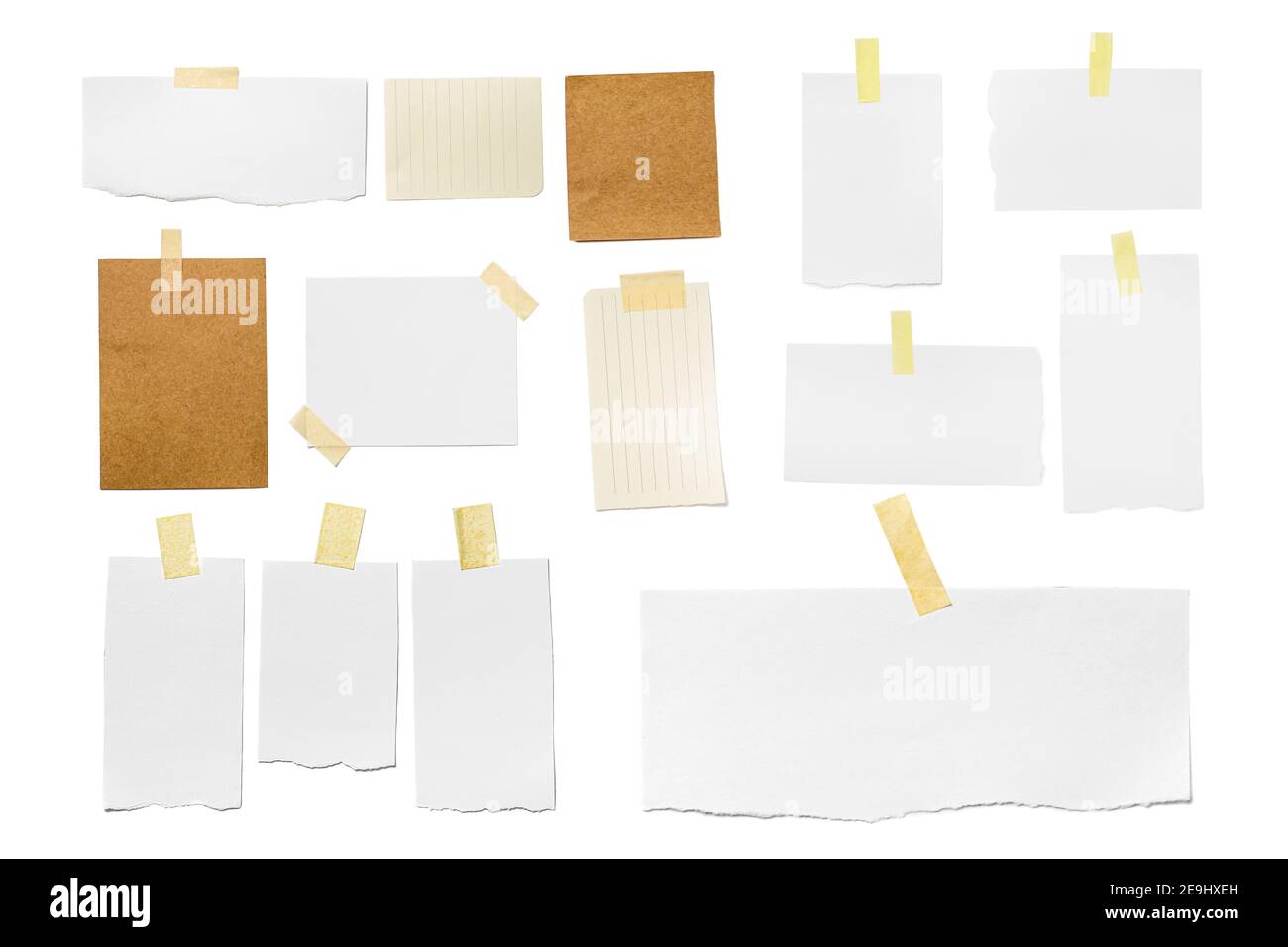 Set paper torn sheets hi-res stock photography and images - Alamy