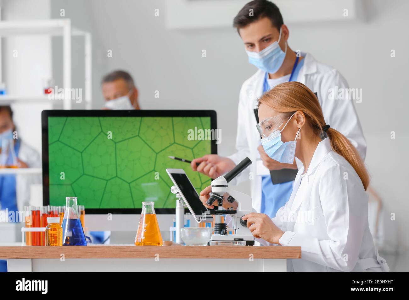 Group working investigation hi-res stock photography and images - Alamy