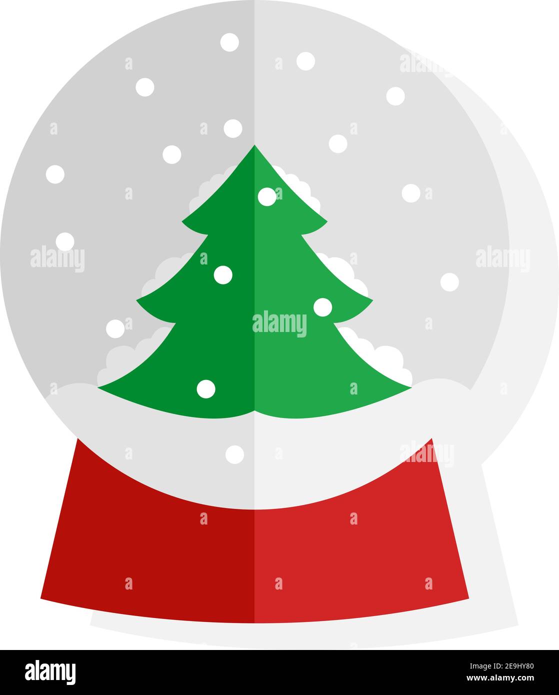 Cute snowglobe, illustration, vector on white background Stock Vector ...