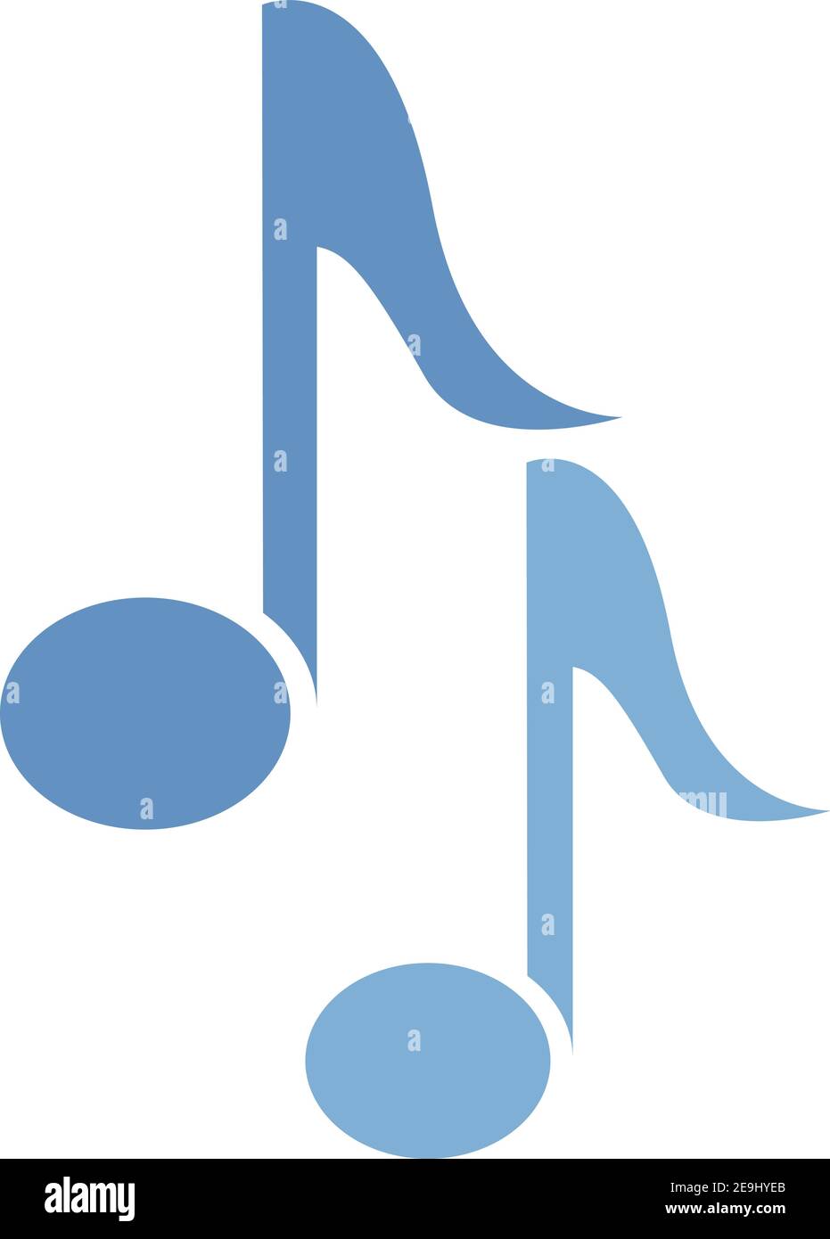 Blue music notes hi-res stock photography and images - Alamy