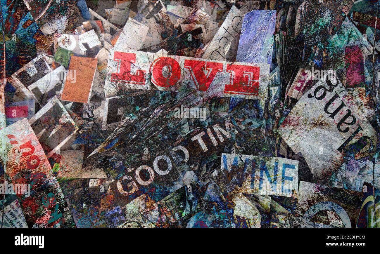 Abstract words and letters background texture Stock Photo - Alamy