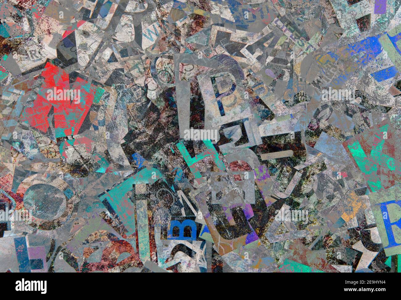 Abstract words and letters background texture Stock Photo - Alamy