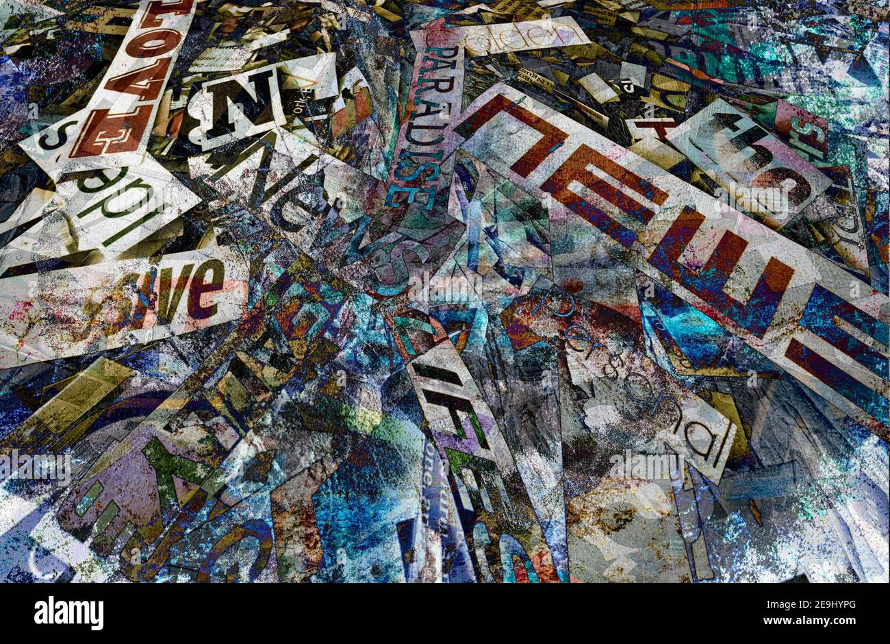 Abstract words and letters background texture Stock Photo - Alamy