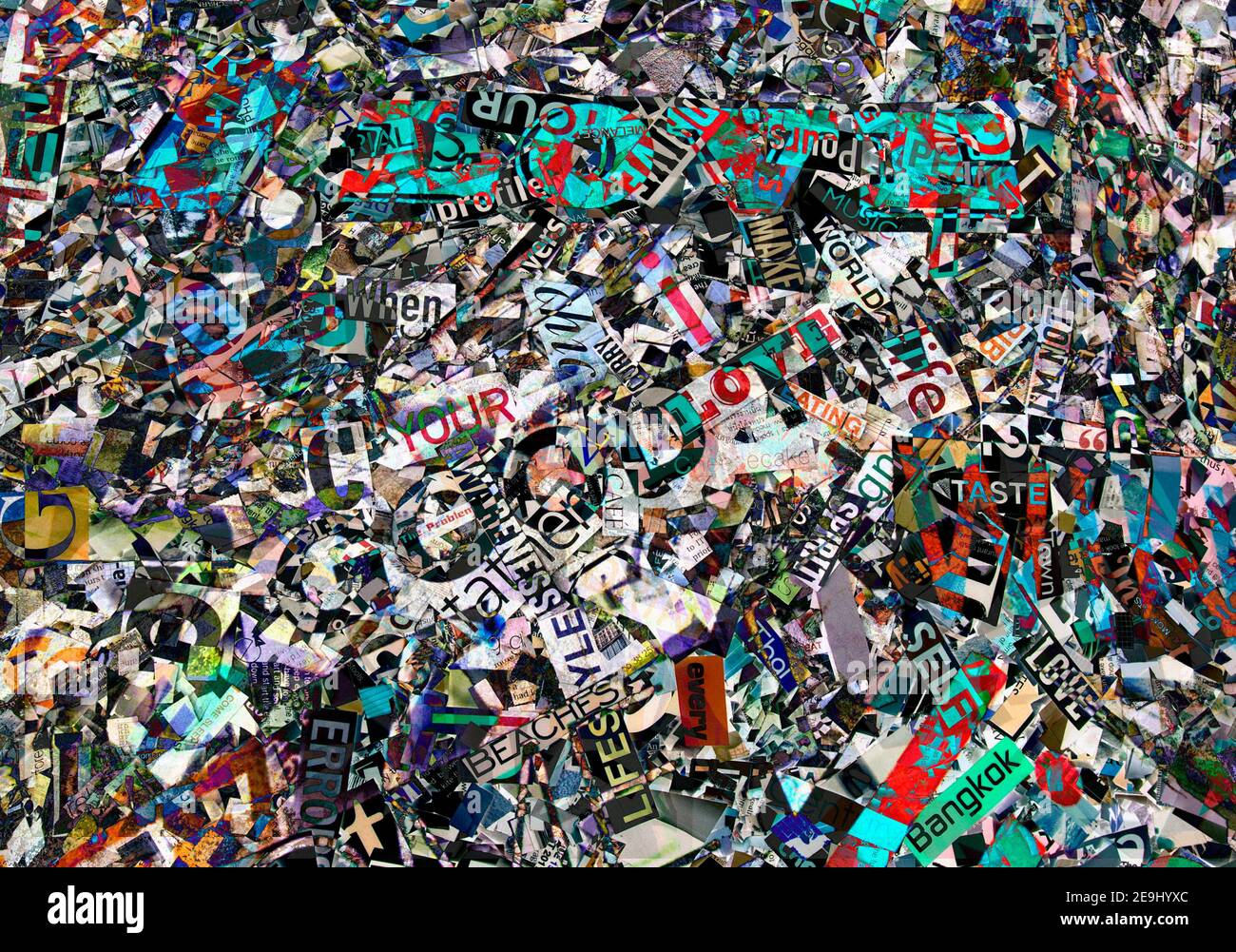 Abstract words and letters background texture Stock Photo - Alamy