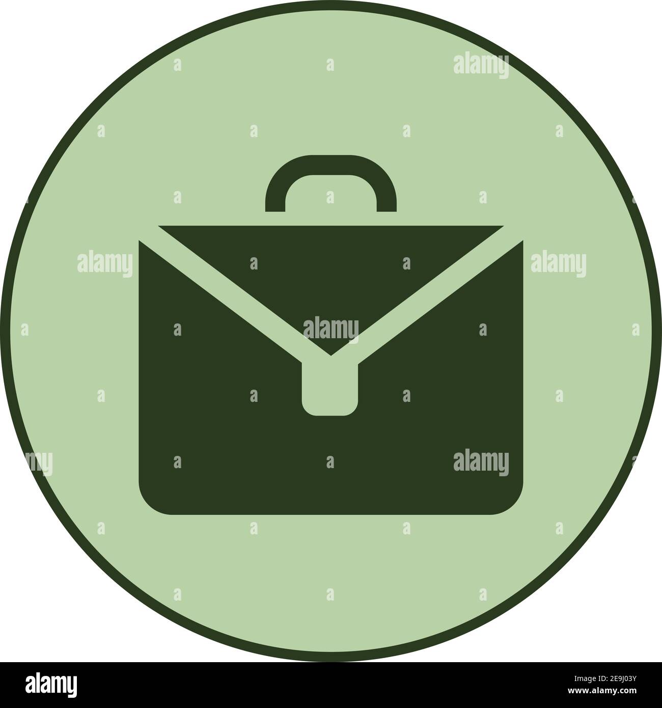 Business bag, illustration, vector on white background Stock Vector ...