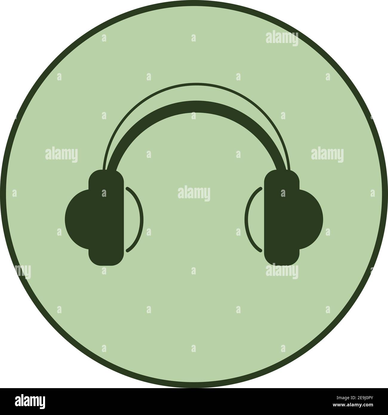 Work headphones, illustration, vector on white background Stock Vector ...