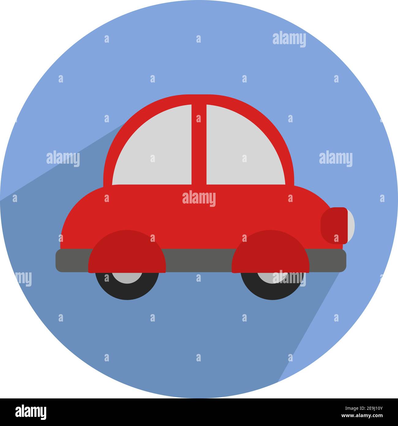 Red car, illustration, vector on white background Stock Vector Image ...