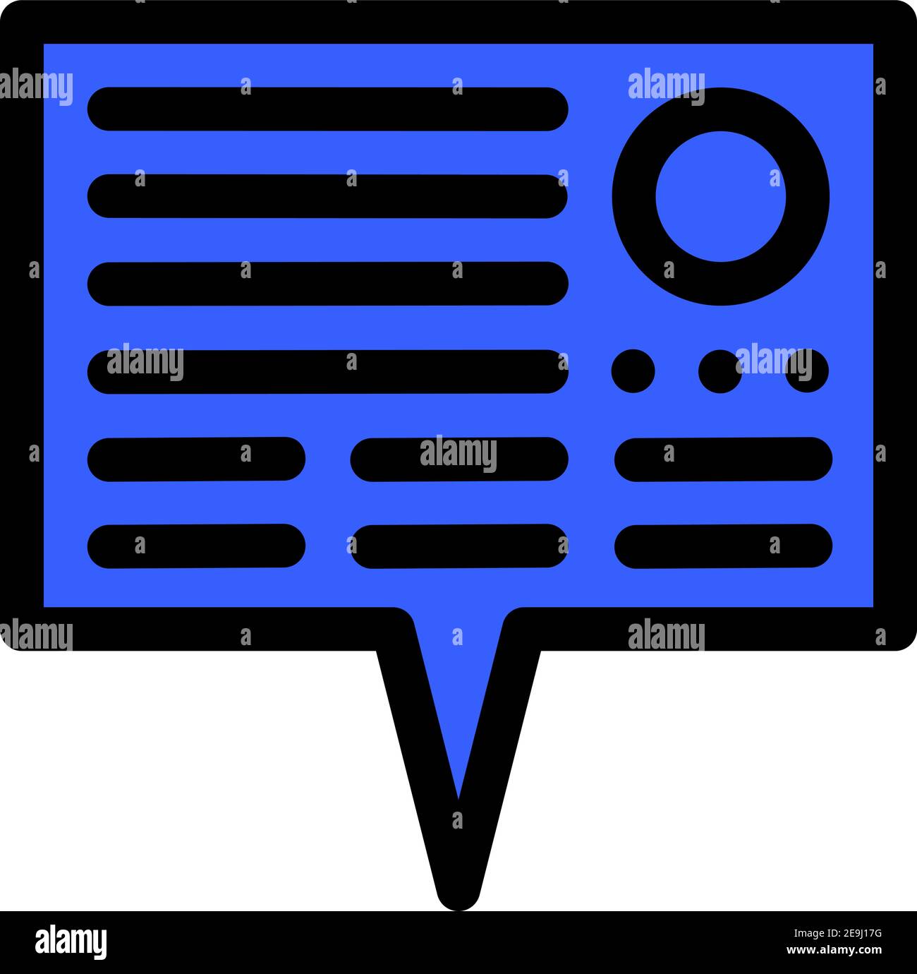 Dark purple notification , illustration, vector on white background ...