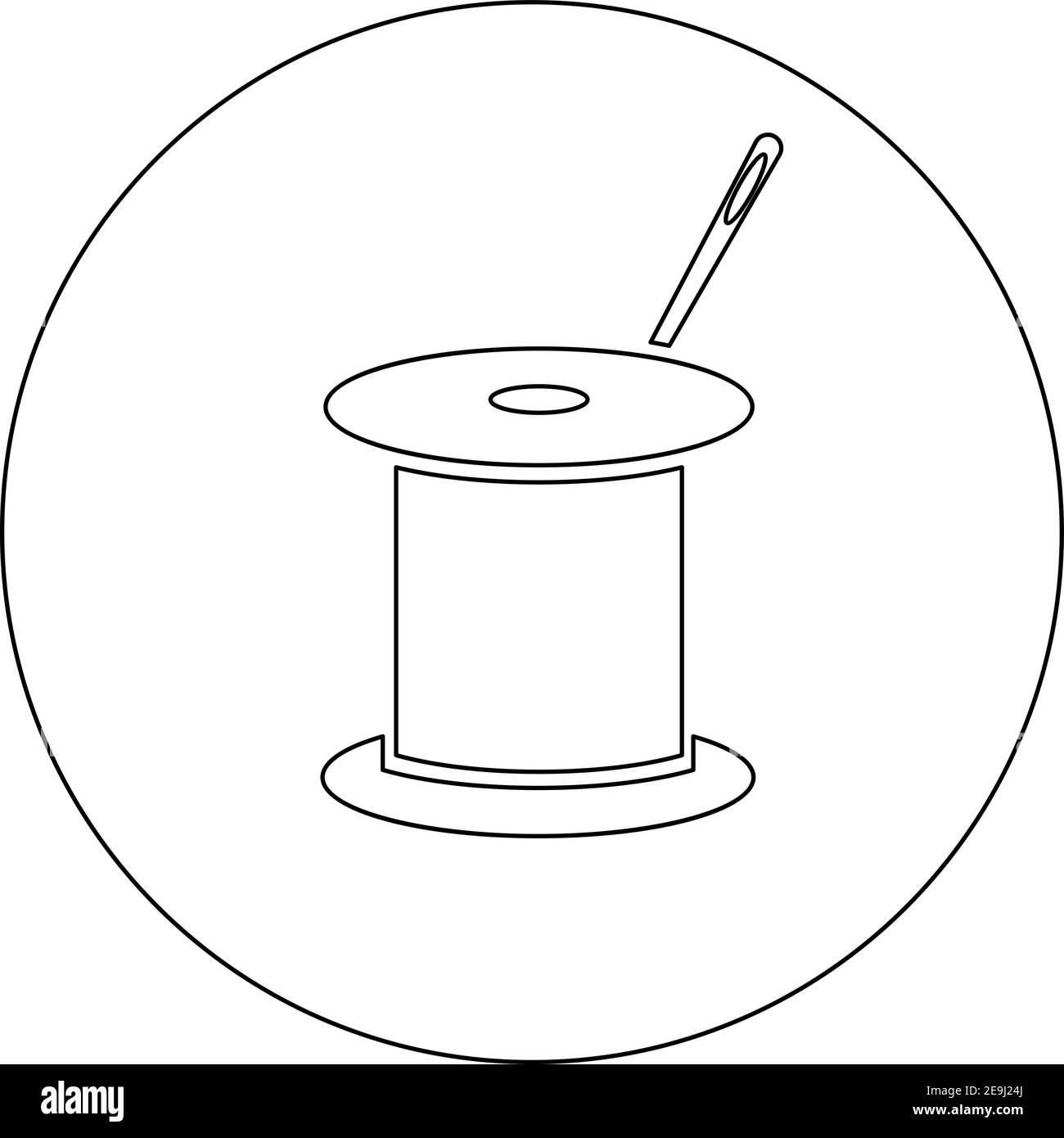 Sewing thread, illustration, vector on white background Stock Vector ...