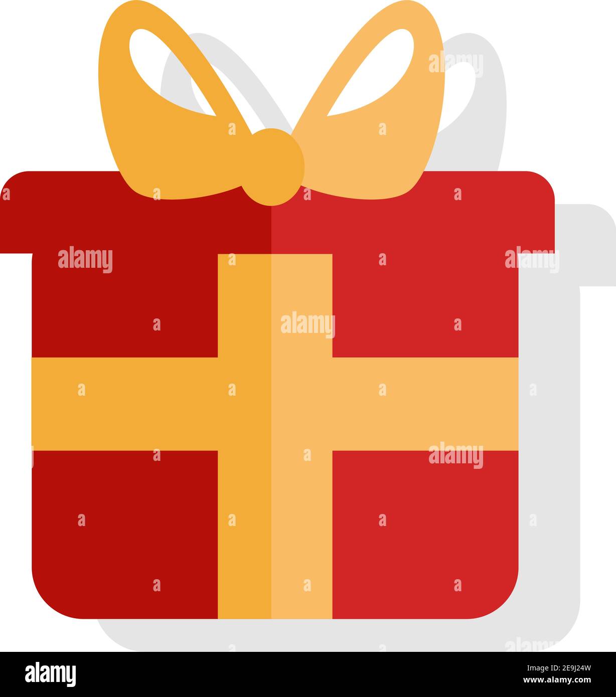 Christmas present, illustration, vector on white background Stock ...
