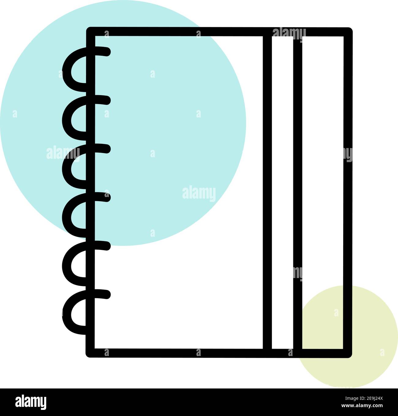 Blue notes, illustration, vector on white background Stock Vector Image ...