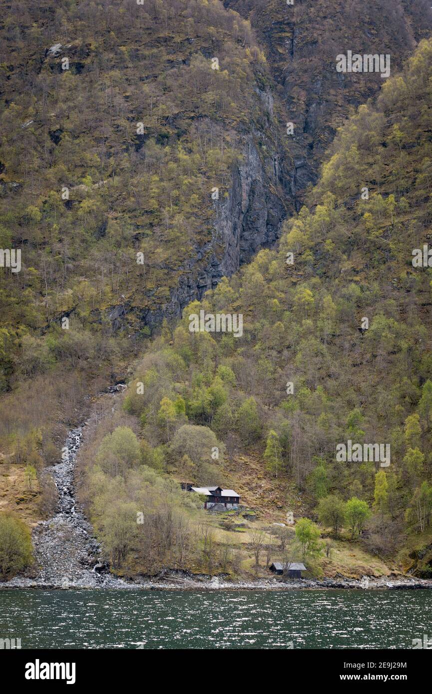 Syltavika farm, Geirangerfjorden, Stranda, Norway Stock Photo - Alamy