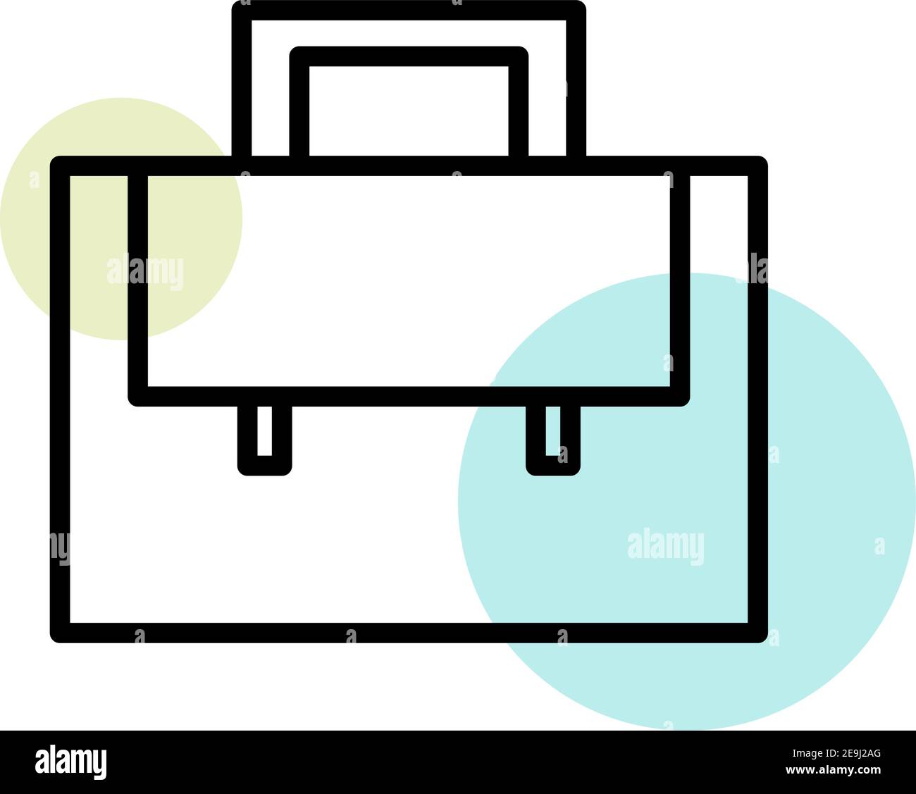 Briefcase icon on blue Stock Vector Images - Alamy