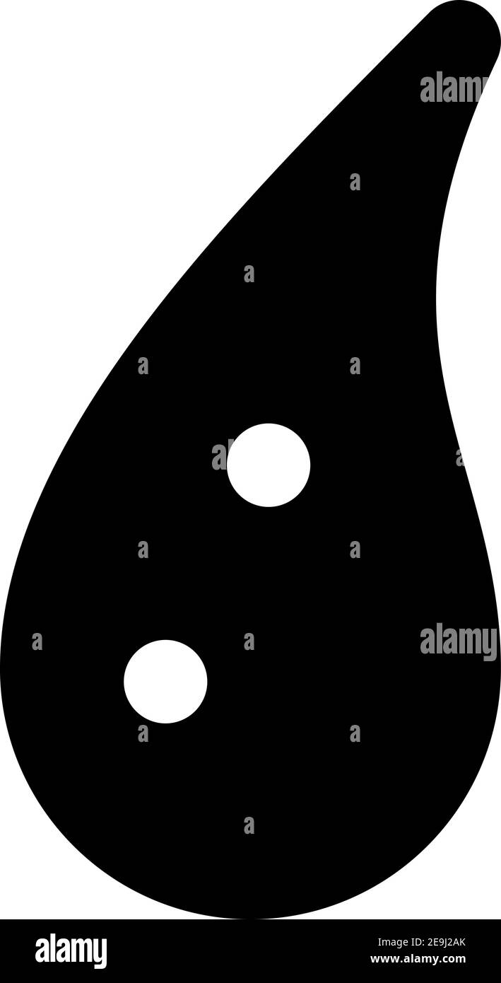 Black drop icon in Stock Vector Images - Alamy