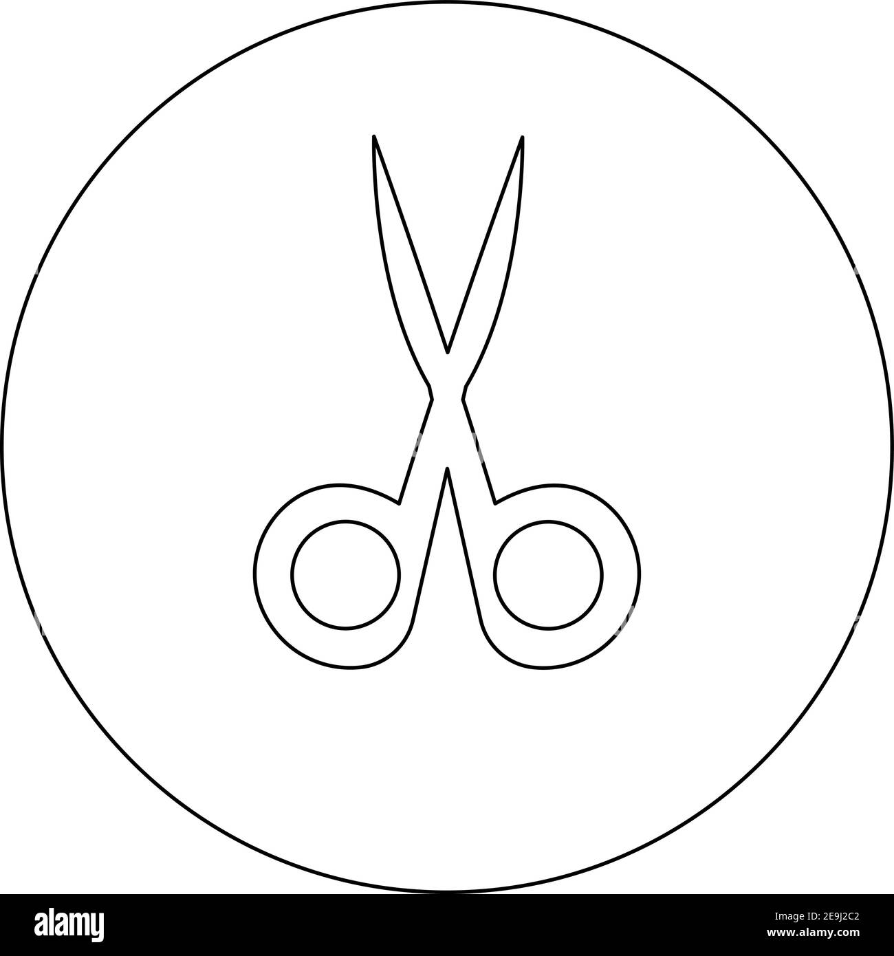 White scissors, illustration, vector on white background Stock Vector ...