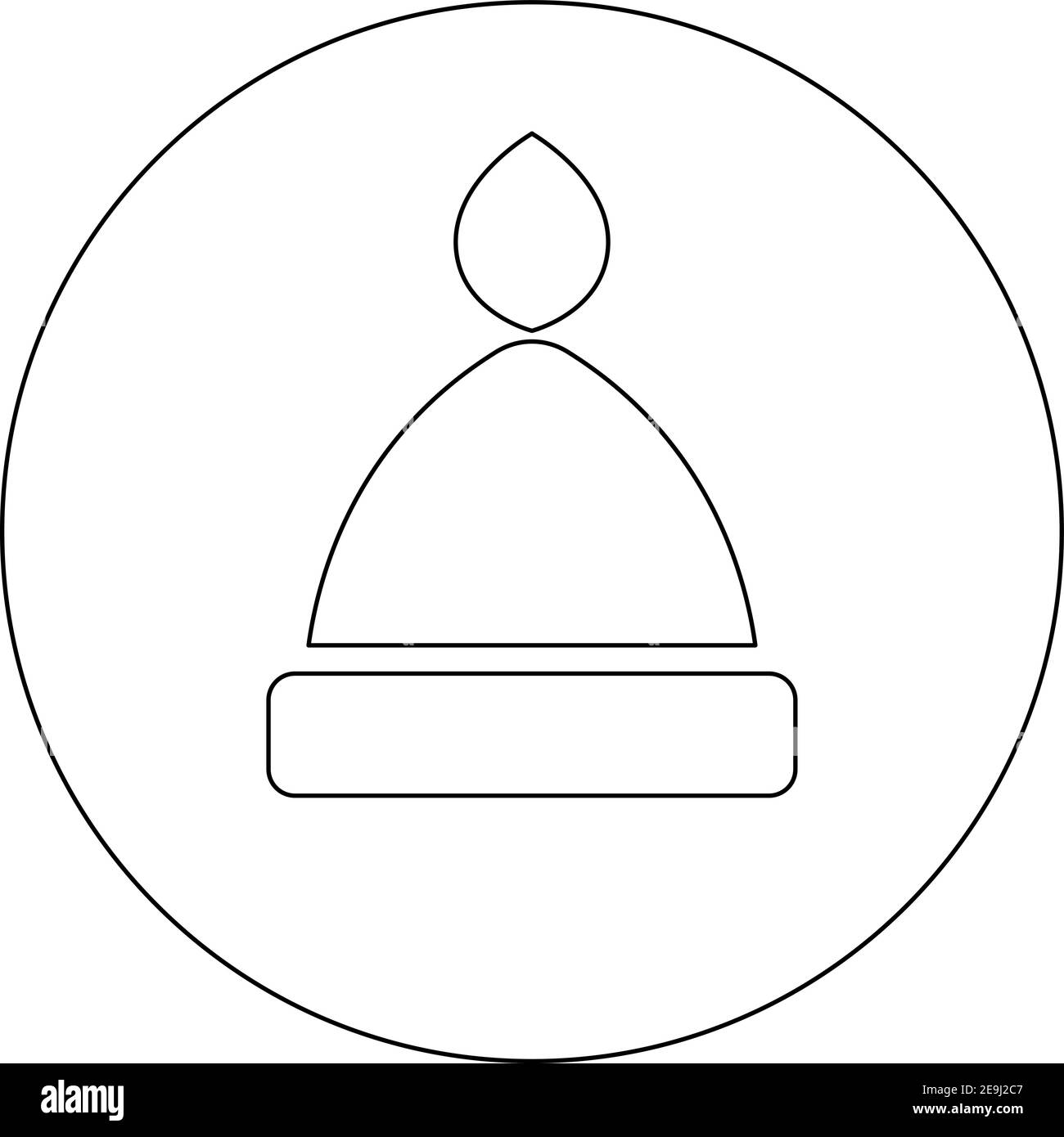 Vector illustration in a flat style isolated on black white Cut Out ...