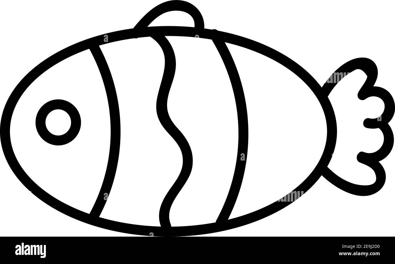 Fat white fish, illustration, vector on white background Stock Vector ...