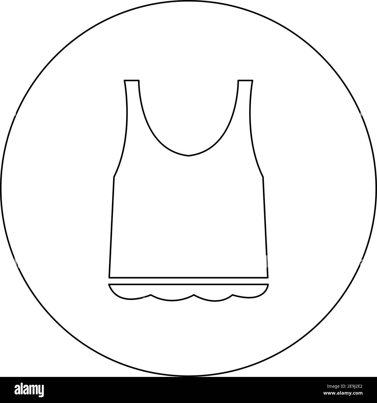 Under shirt, illustration, vector on white background Stock Vector ...